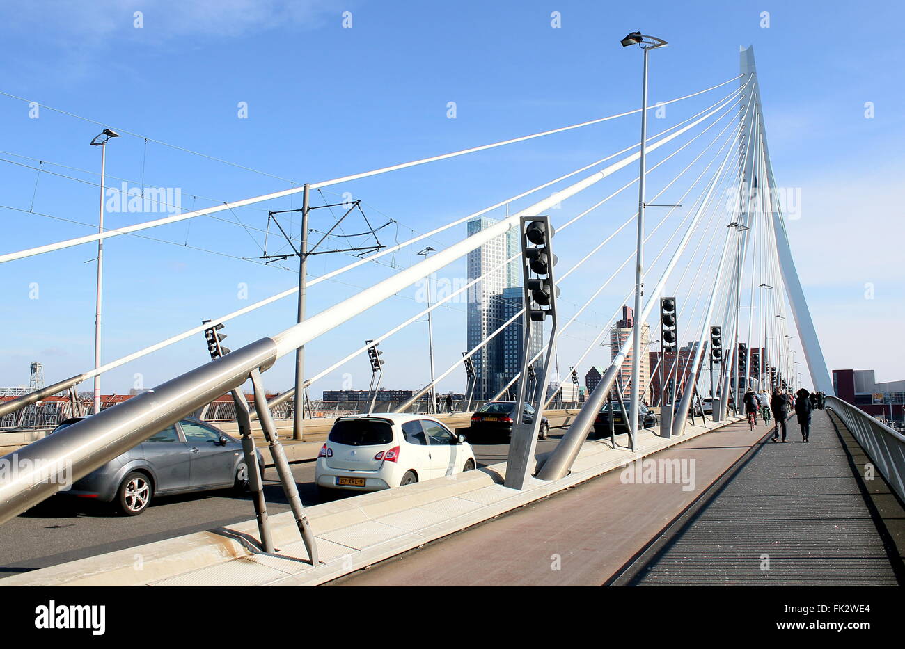 Biker and walking bridge hi-res stock photography and images - Alamy