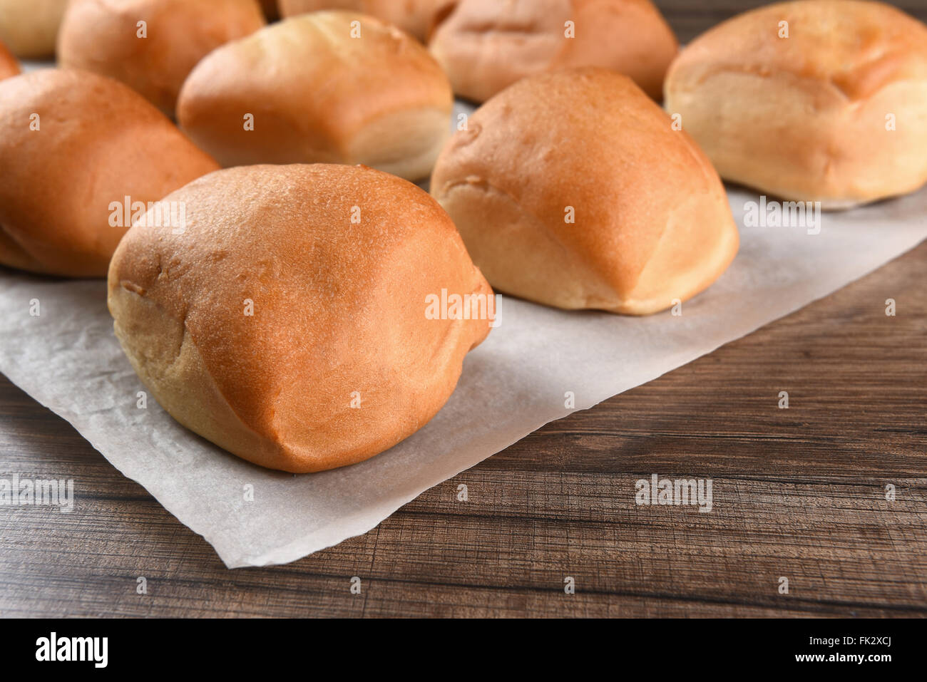 White bread on parchment parchment hi-res stock photography and images ...