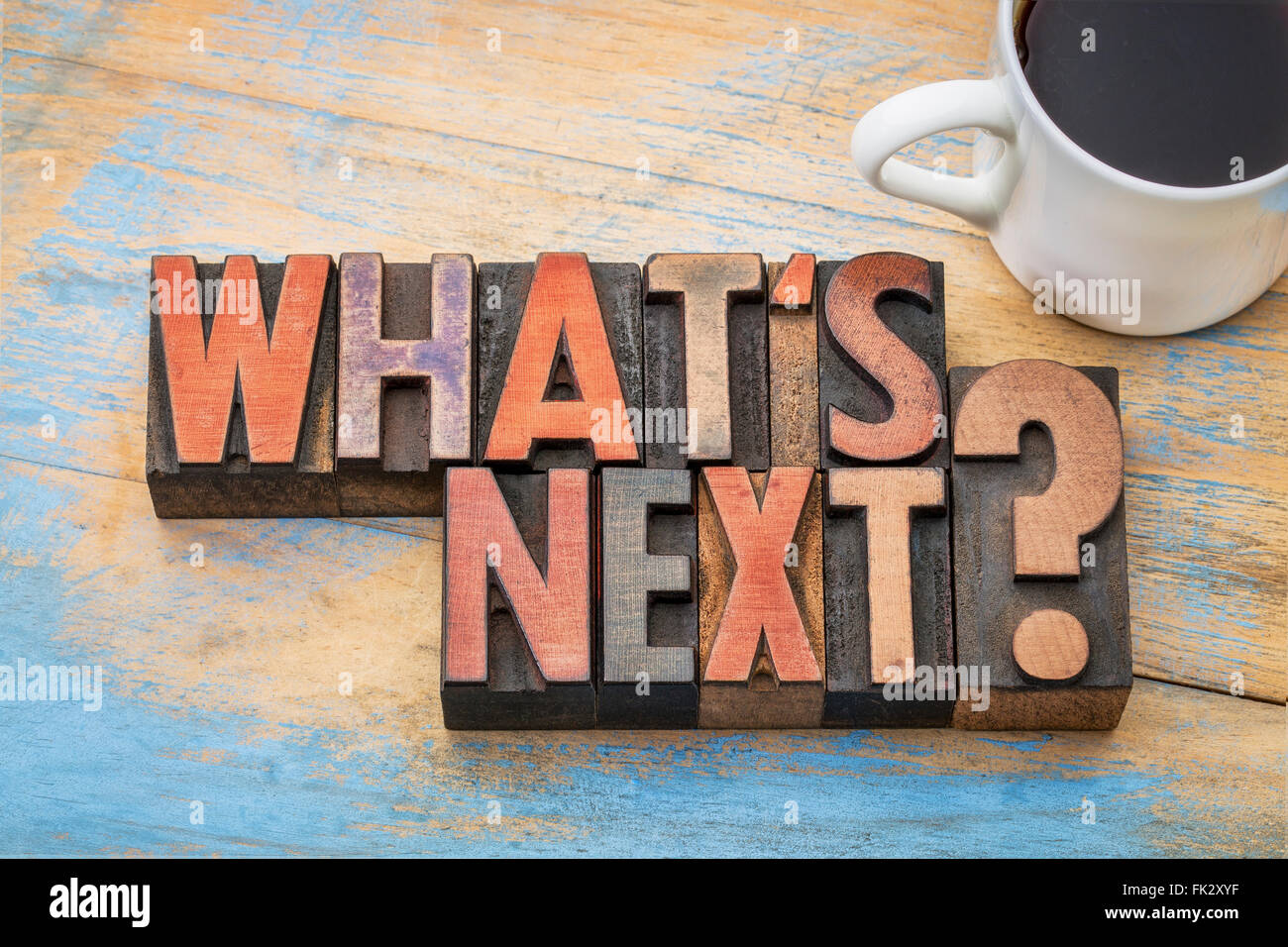 What is next question in vintage letterpress wood type stained by color ...