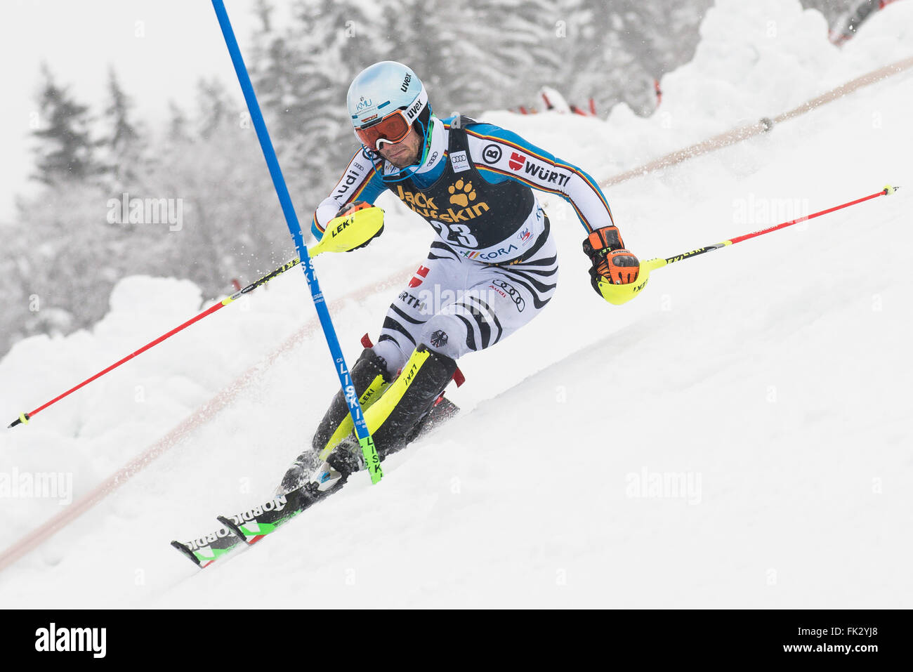 Dominik Stehle of Germany on the course during the 55th Vitranc Cup ...