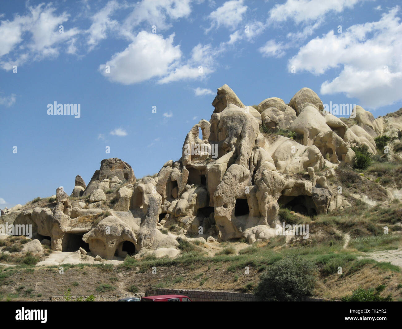 The cave houses in the exotic Cappadocia, Turkey Stock Photo - Alamy