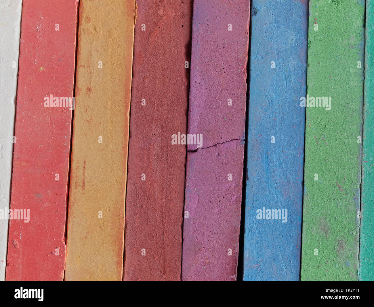 Detail of vintage colored drawing chalk Stock Photo - Alamy
