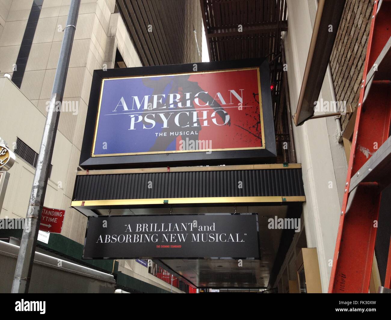 The marquee installation for the Duncan Sheik Broadway musical American ...