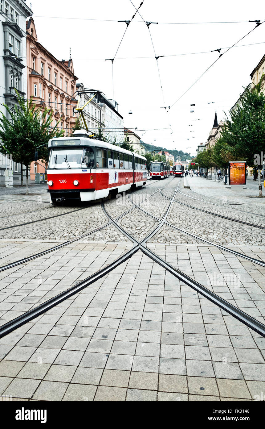 Tramway tram transport brno hi-res stock photography and images - Alamy
