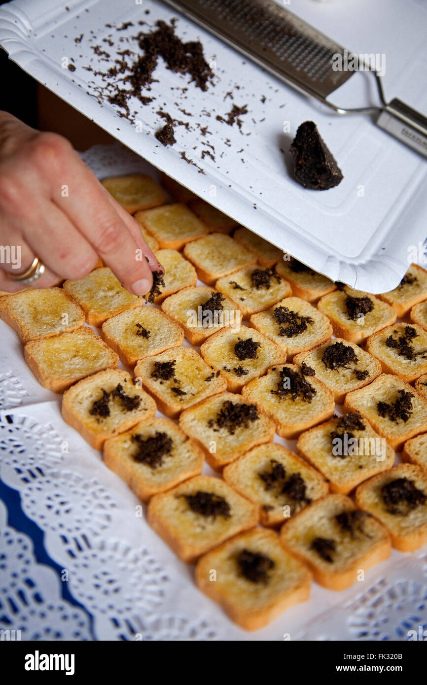 Truffle appetizer. Navarre. Spain Stock Photo - Alamy