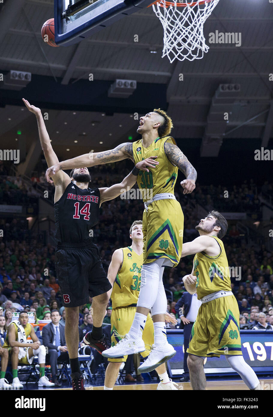 South Bend, Indiana, USA. 05th Mar, 2016. North Carolina State guard ...