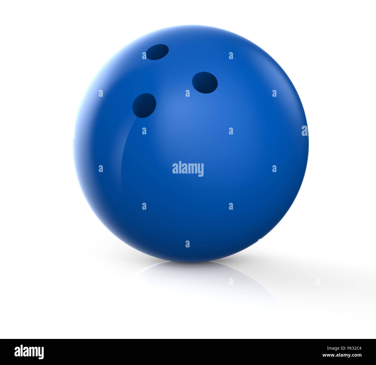 Blue bowling ball isolated on a white background Stock Photo - Alamy
