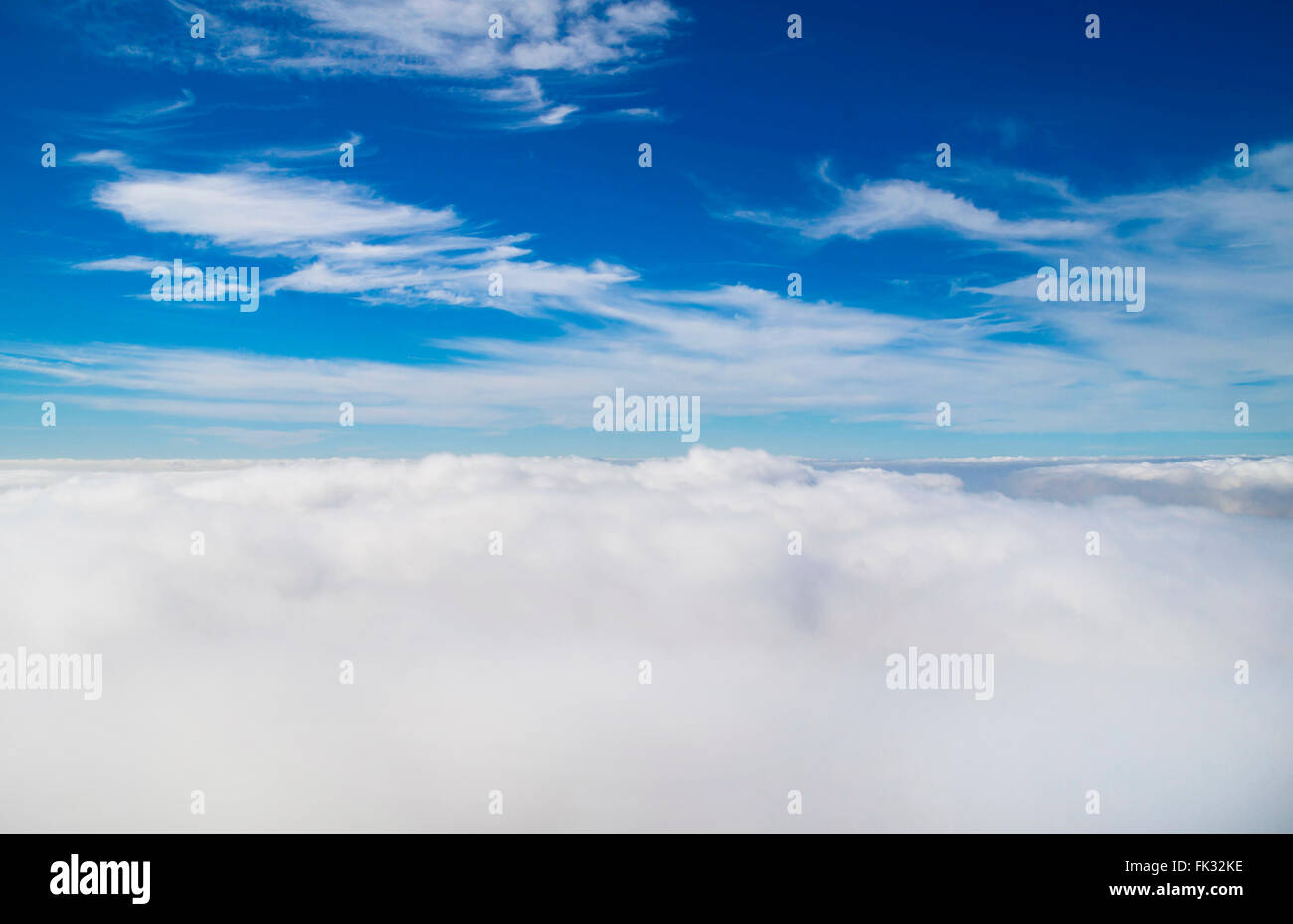 Nature landscape. Sky with white clouds Stock Photo - Alamy