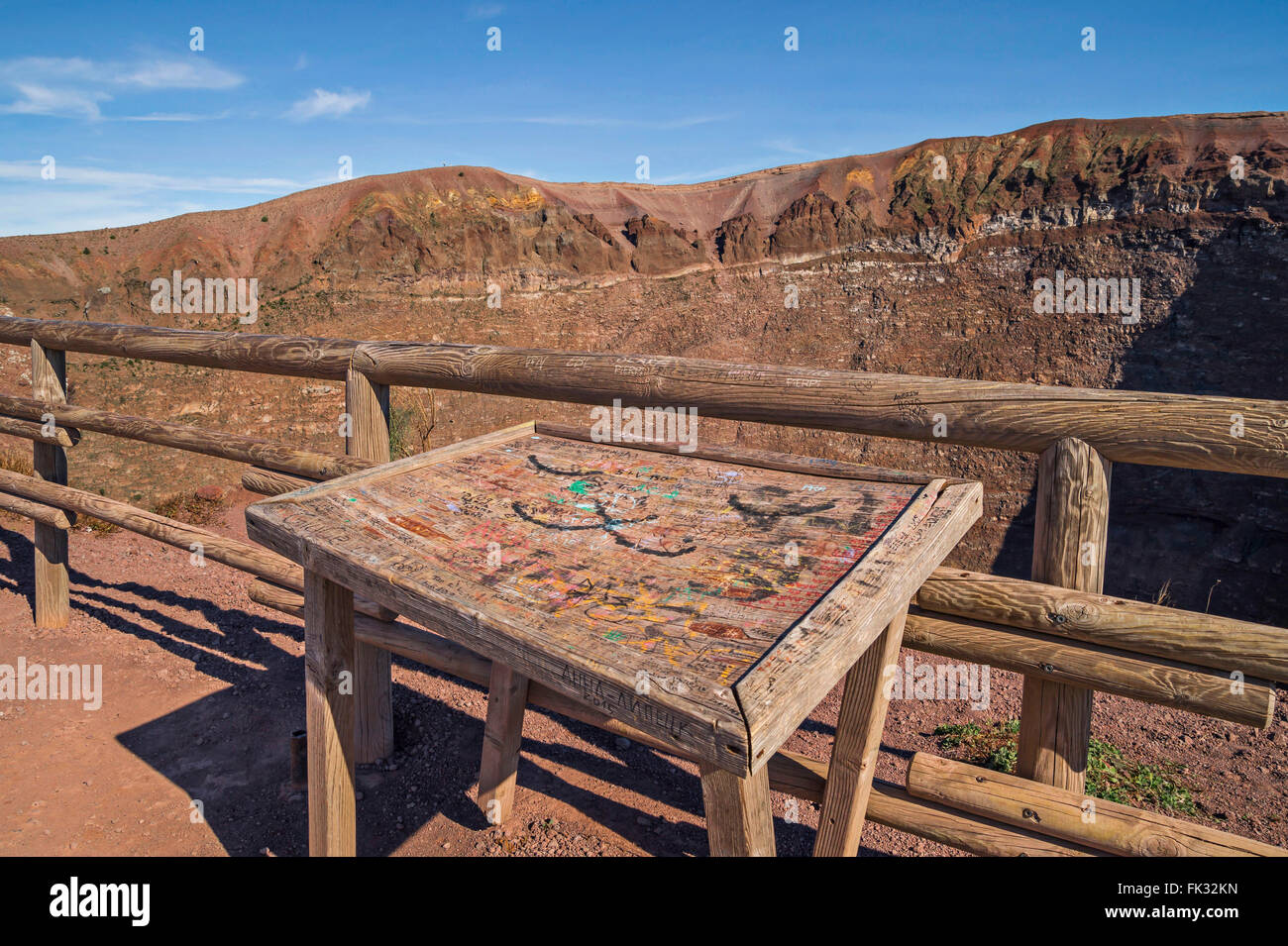 Mount Vesuvius - nature landscape on the active Vesuvius Volcano in the ...