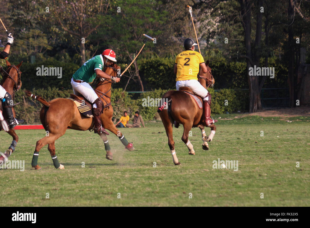 A view of the polo match during Bank Alfalah Premier played between Pak ...