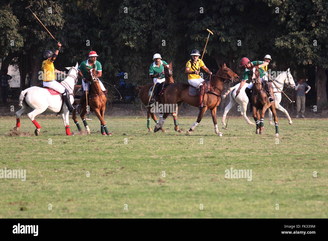 A view of the polo match during Bank Alfalah Premier played between Pak ...