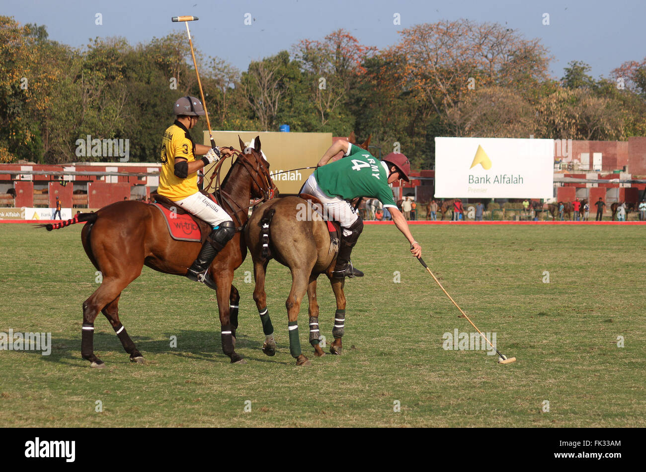 A view of the polo match during Bank Alfalah Premier played between Pak ...