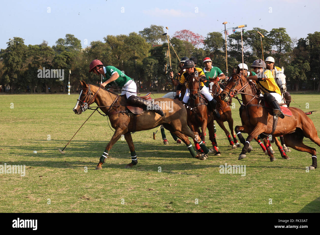 A view of the polo match during Bank Alfalah Premier played between Pak ...