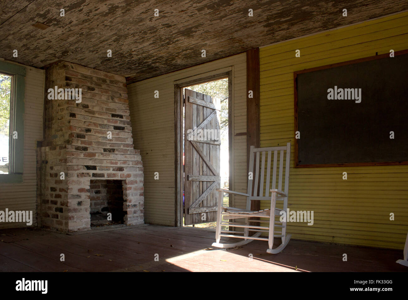 Desolate living quarters of an original slave cabin in Garyville ...