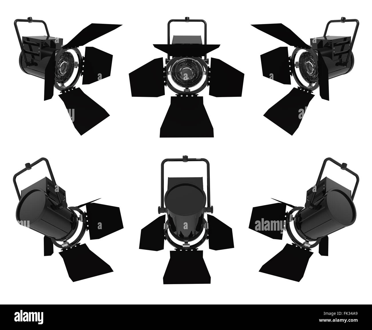 Empty stage spotlights Cut Out Stock Images & Pictures - Alamy