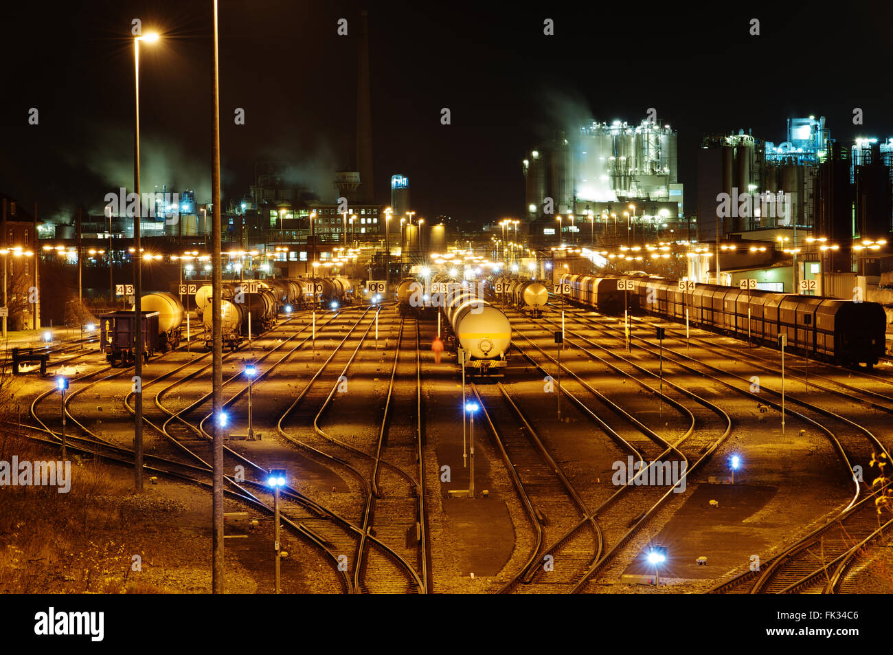 Evonik chemical factory, Weaselling, Cologne, North Rhine-Westphalia ...