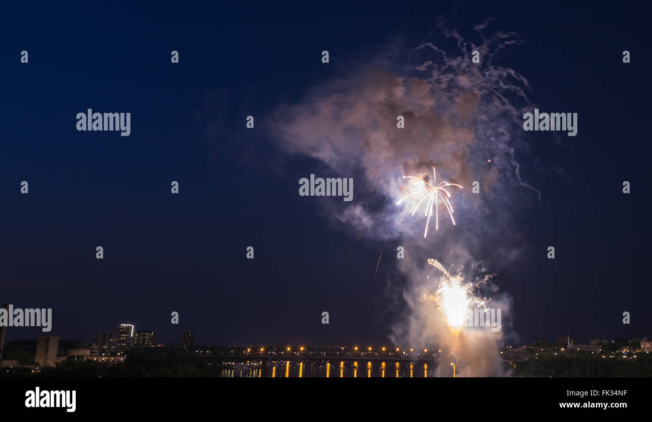 Fireworks celebration and competition Stock Photo - Alamy
