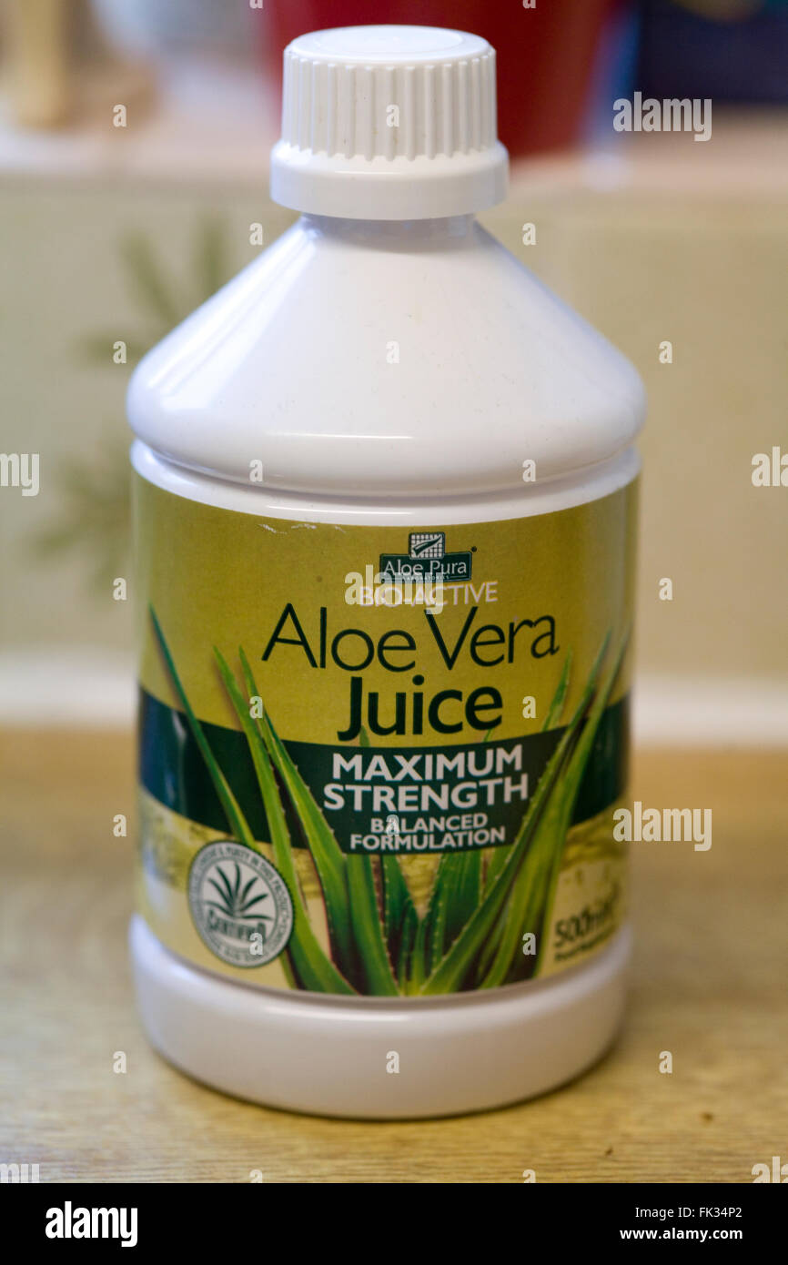 Bio active aloe vera juice hi-res stock photography and images - Alamy
