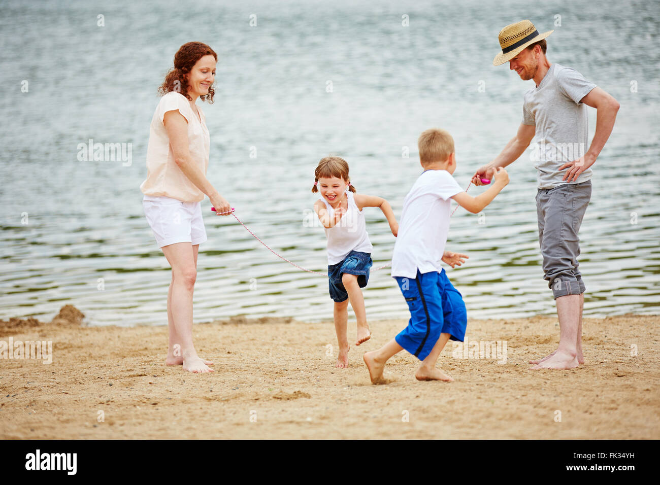 Children jump rope hi-res stock photography and images - Alamy