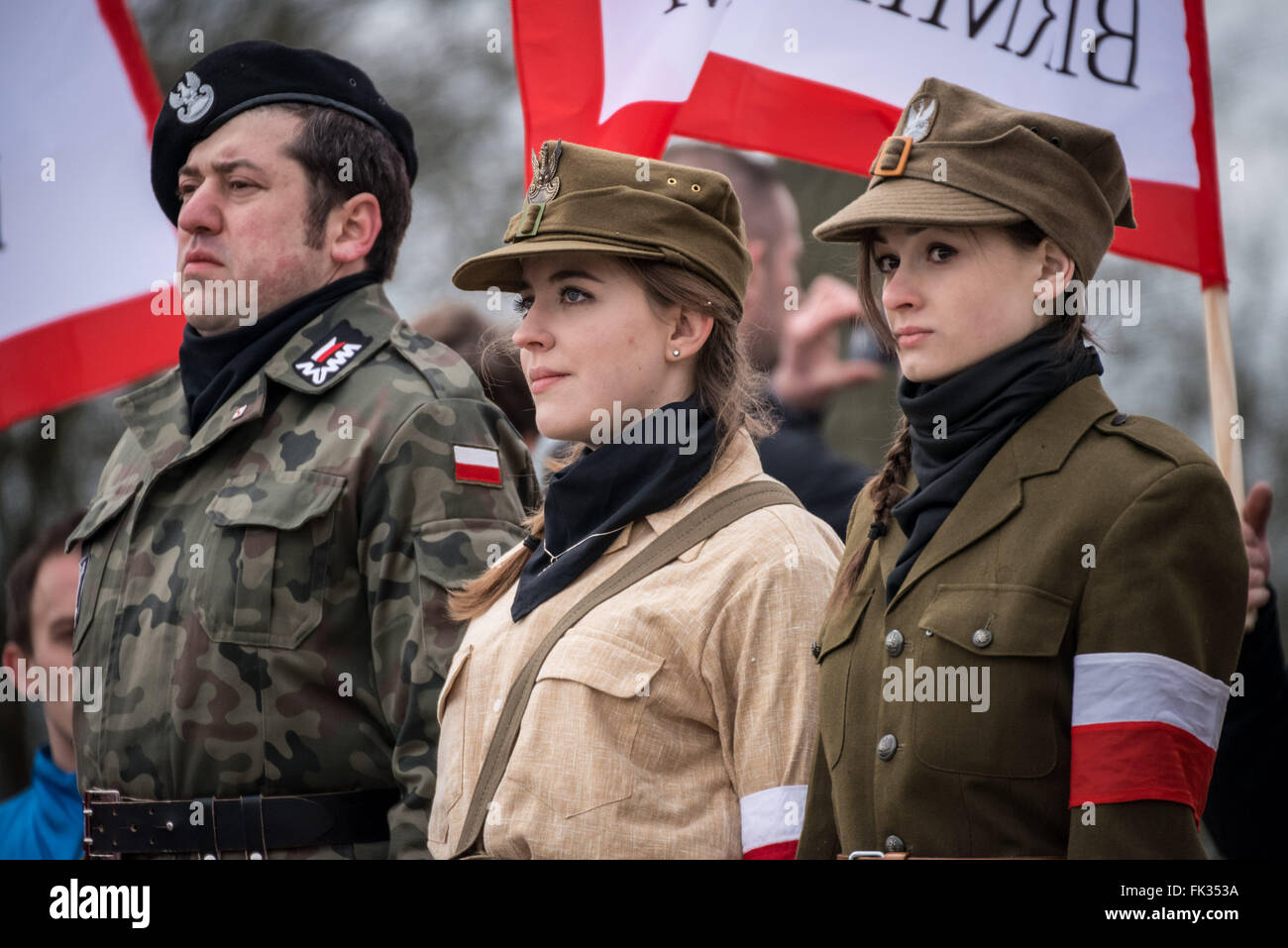 London, UK. 6th March, 2016. British Poles Remembrance March and ...