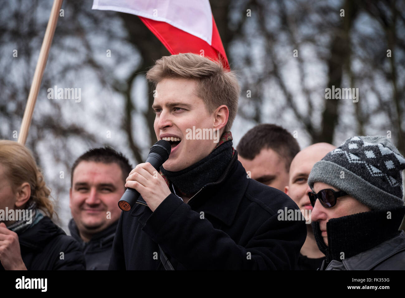 London, UK. 6th March, 2016. Polish-British political activist, George ...