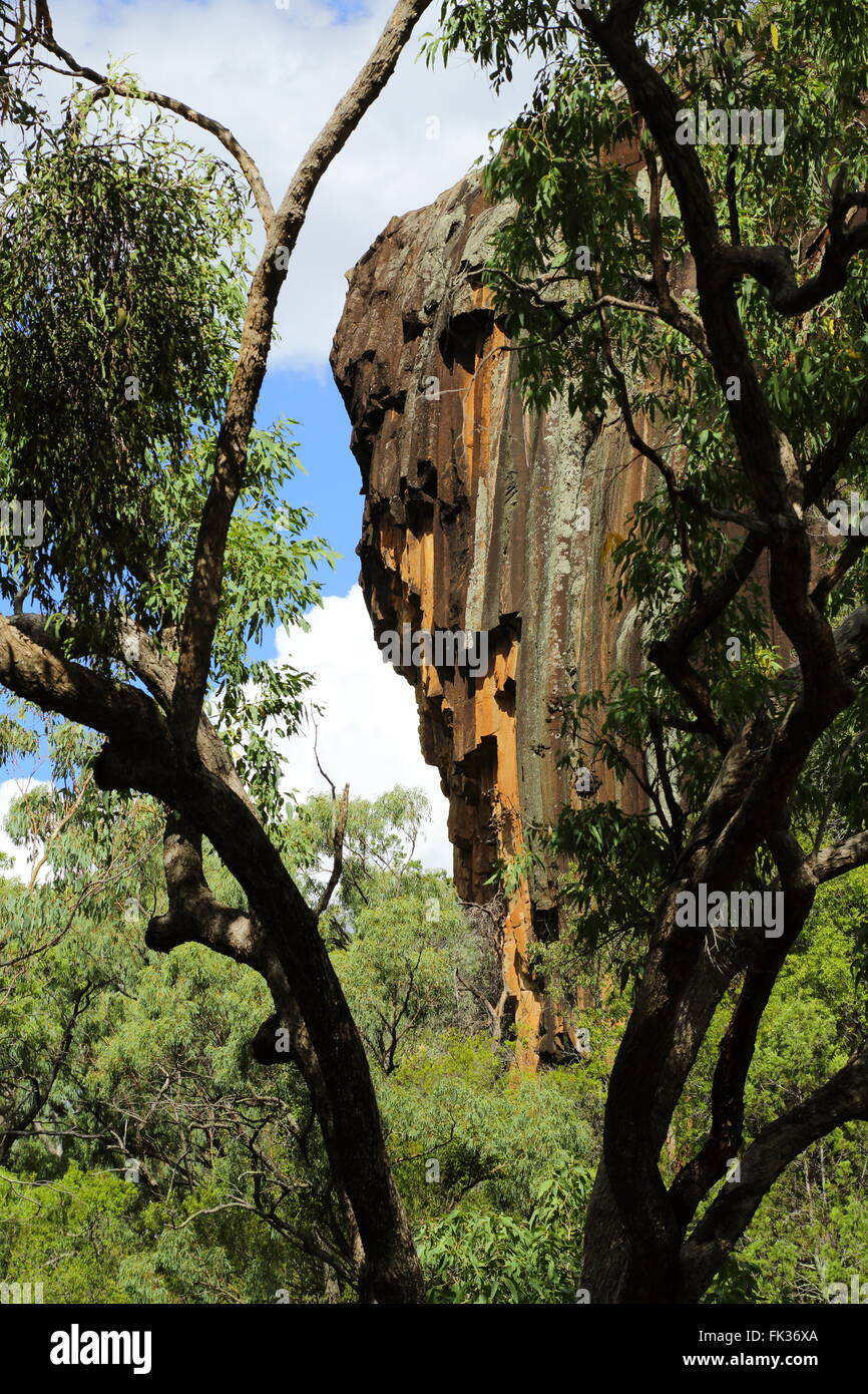 "Sawn Rocks" in Kaputar National Park near Narrabri, NSW, Australia ...
