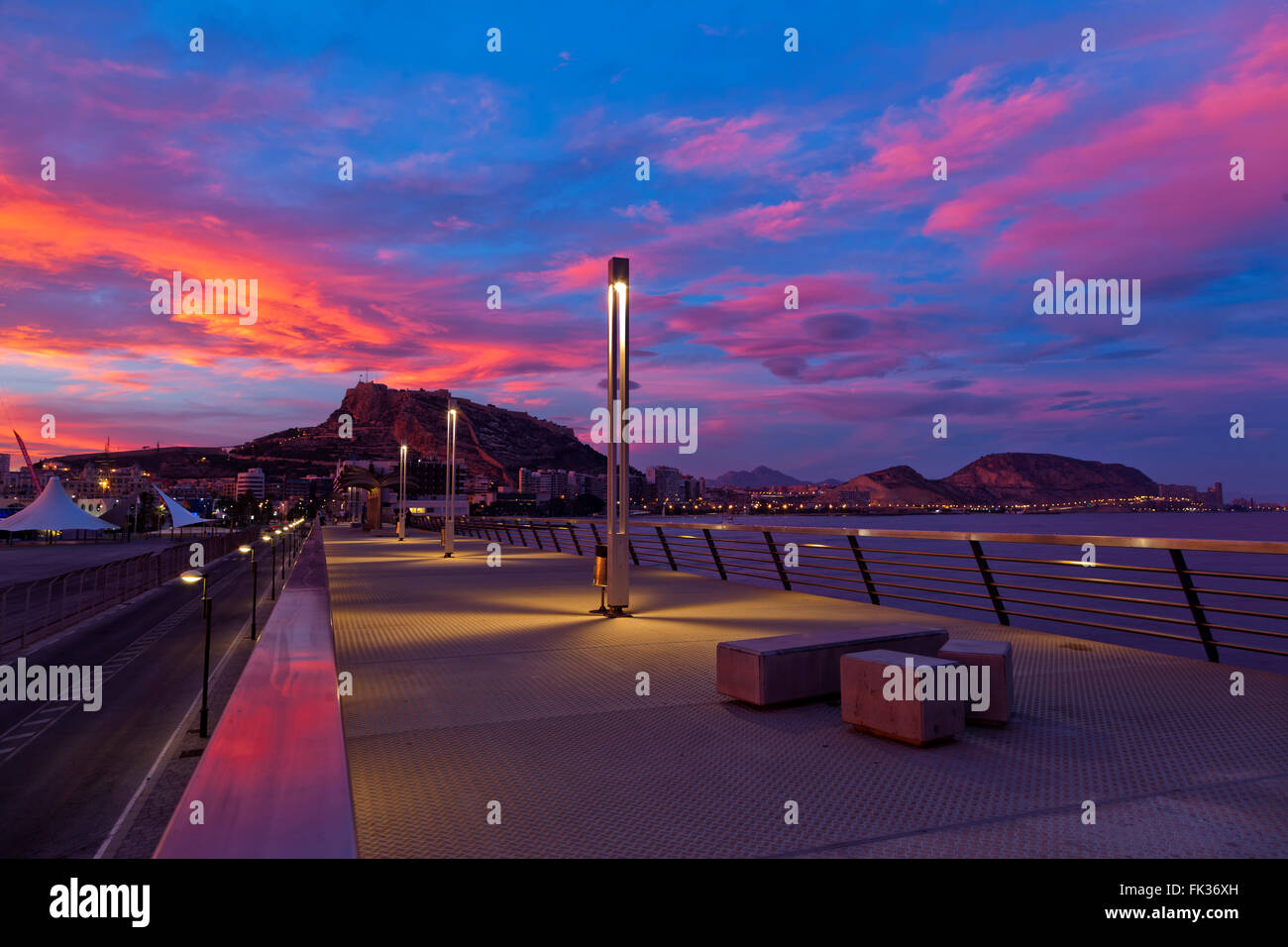 Port night view hi-res stock photography and images - Alamy