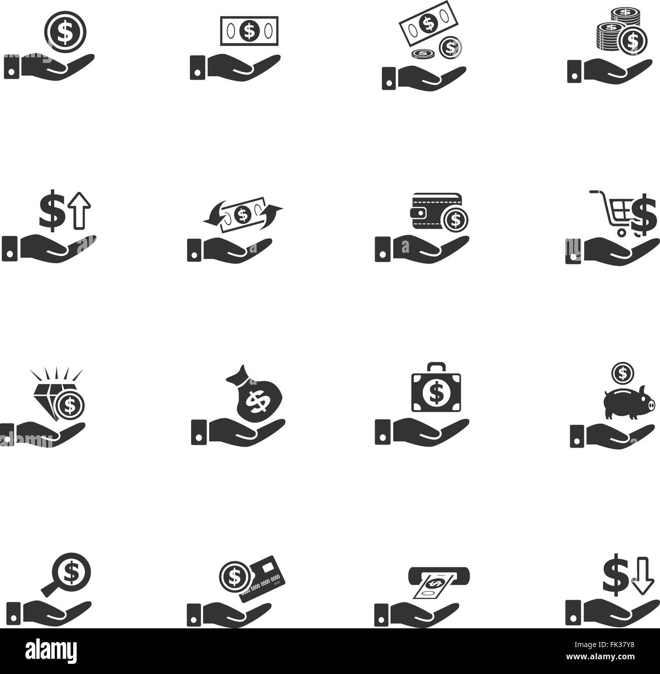 Money exchange hands Black and White Stock Photos & Images - Alamy