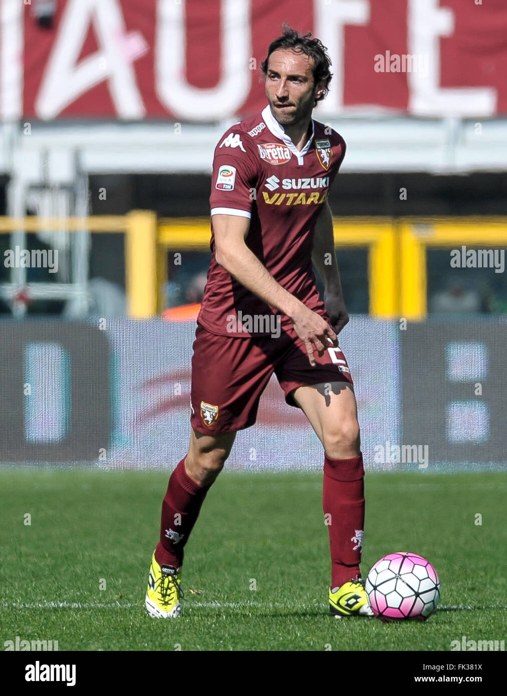 Emiliano Moretti in action during the Serie A football match between ...