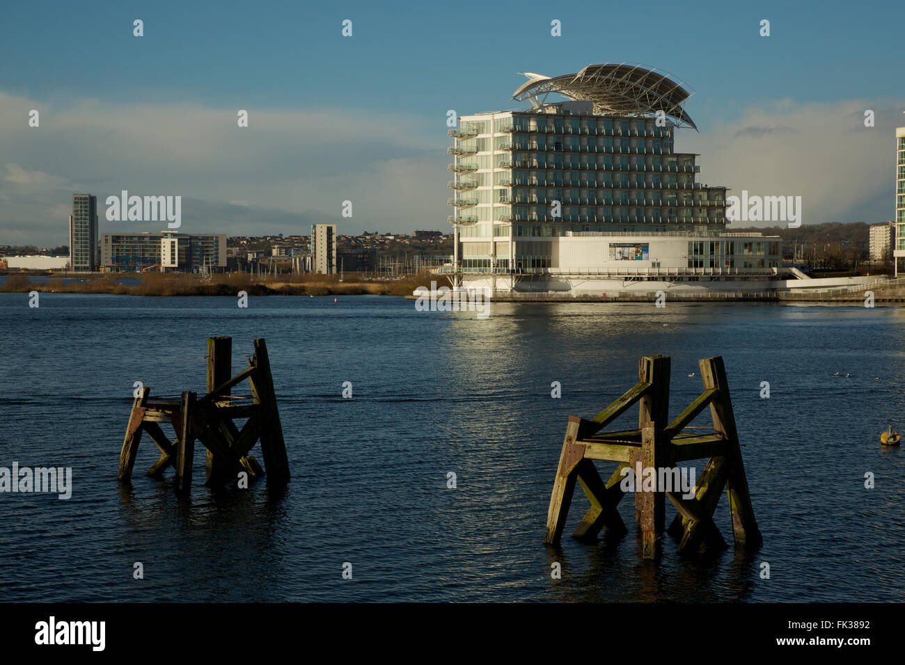 Cardiff Bay St Davids Hotel and spa in docklands with old architecture ...