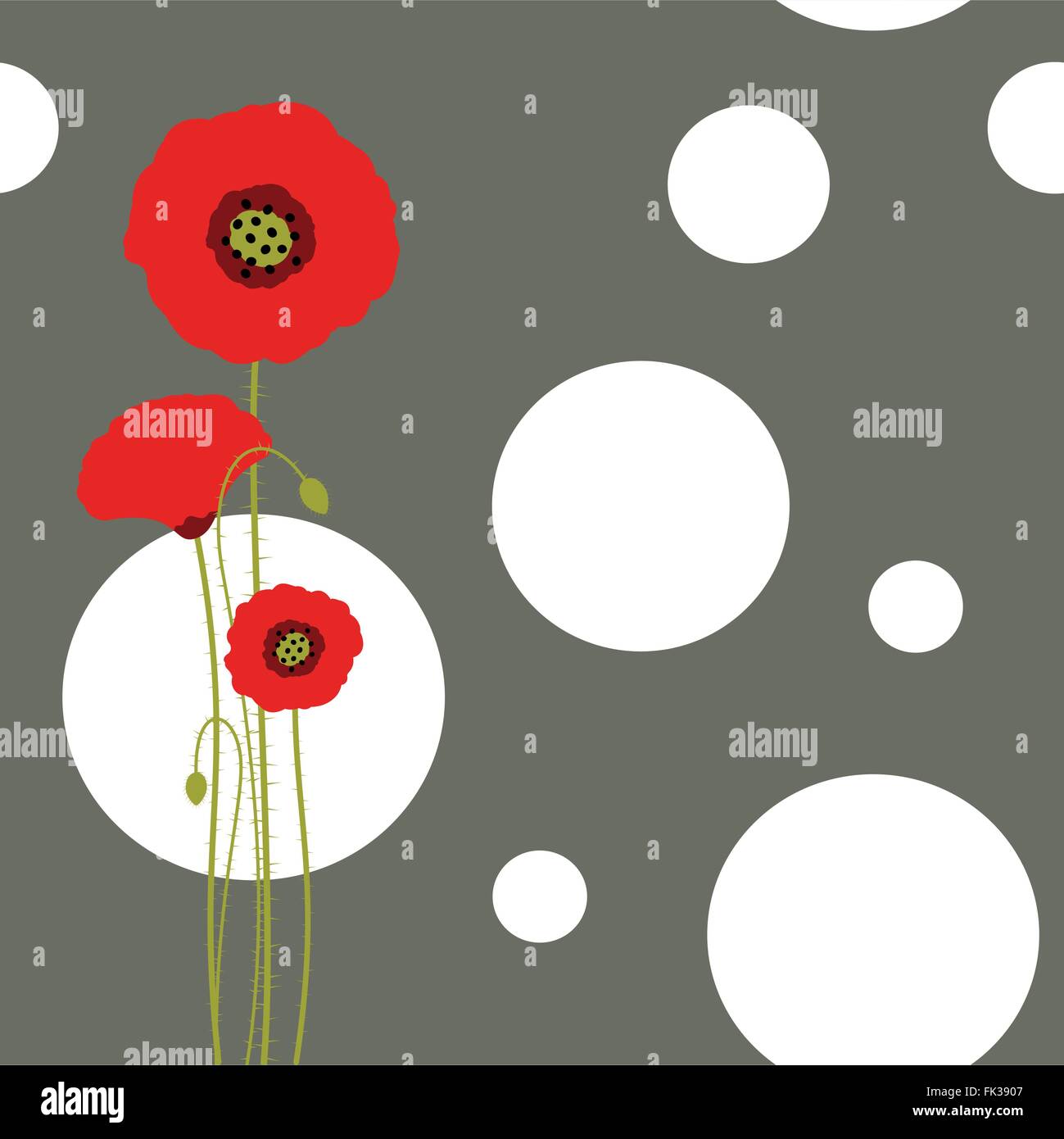 Poppy circle Stock Vector Images - Alamy