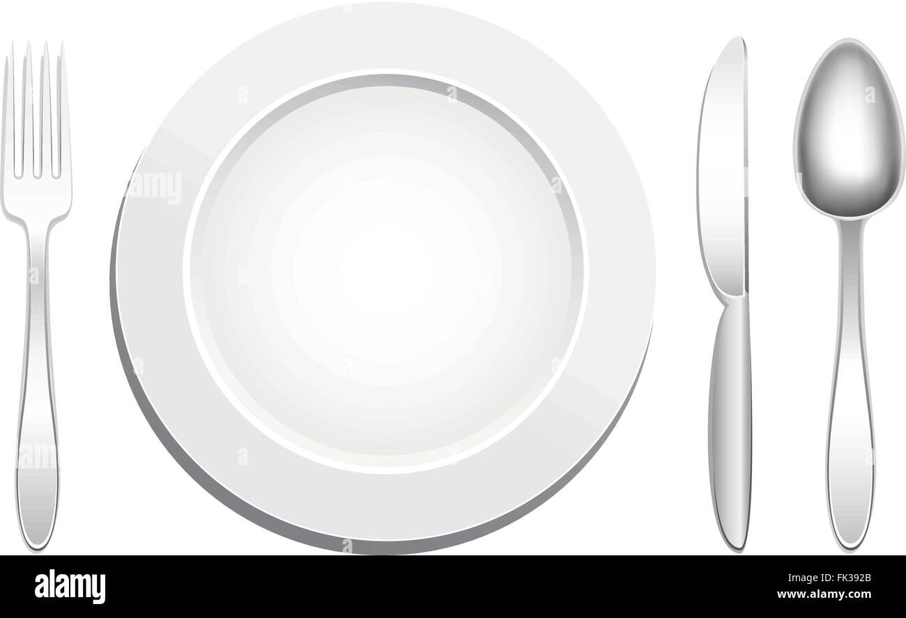 Set ceramic spoon on Stock Vector Images - Alamy