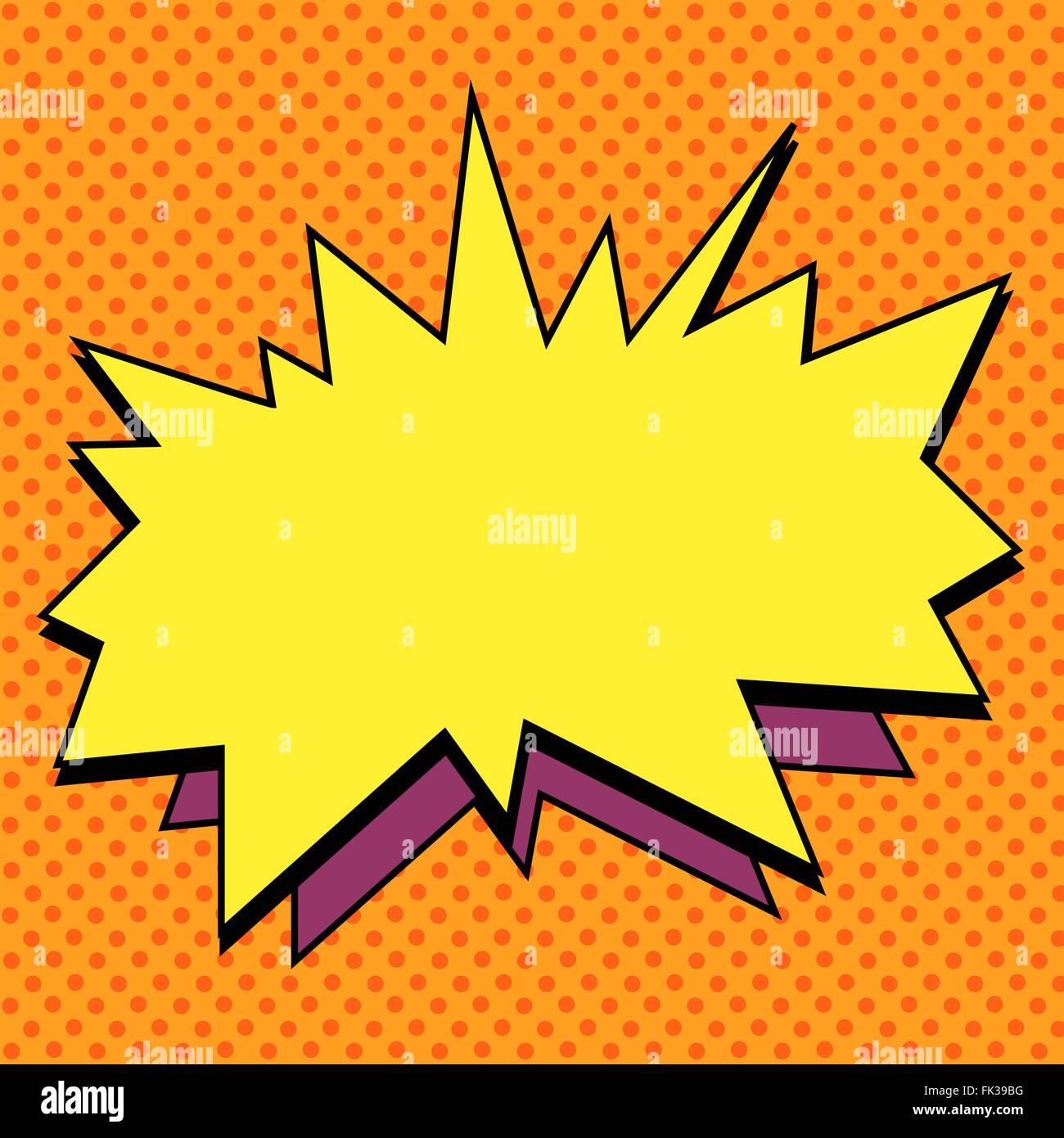 explosion comic bubble retro background for text Stock Vector Image ...