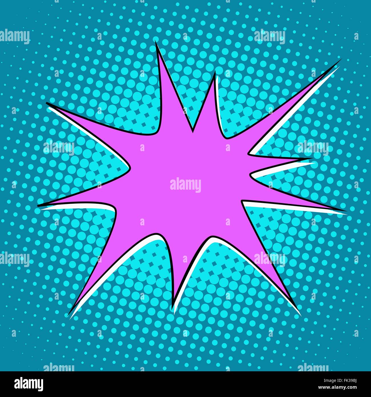 explosion comic bubble retro background for text Stock Vector Image ...