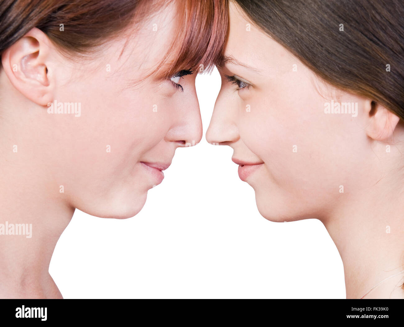 Two teen girls side by side hi-res stock photography and images - Alamy