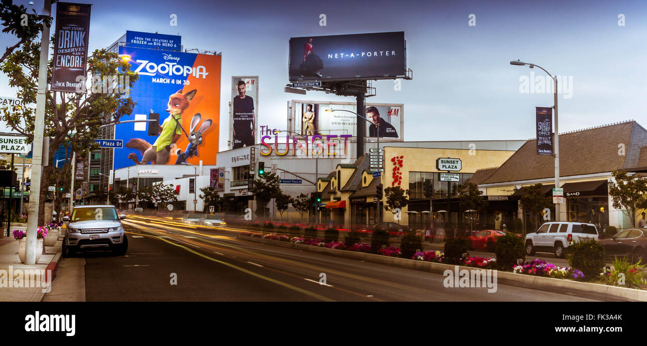 Sunset strip los angeles hi-res stock photography and images - Alamy
