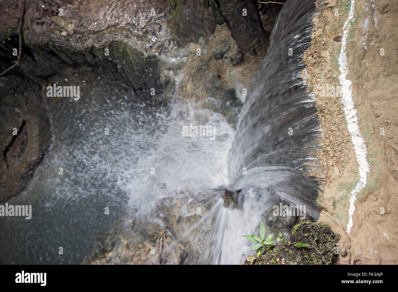 waterfall from the top view Stock Photo - Alamy