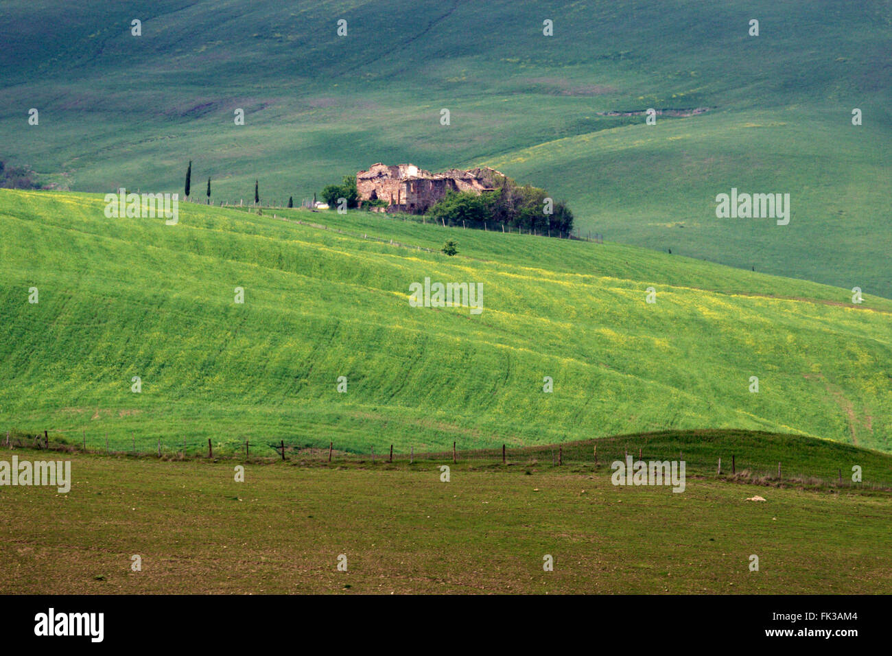 View on beautiful Tuscany in Italy Stock Photo - Alamy