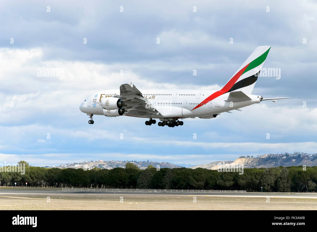 Aerial view of airbus a380 hi-res stock photography and images - Alamy