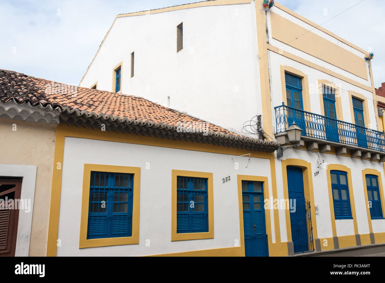 Typical colonial house with balcony hi-res stock photography and images ...
