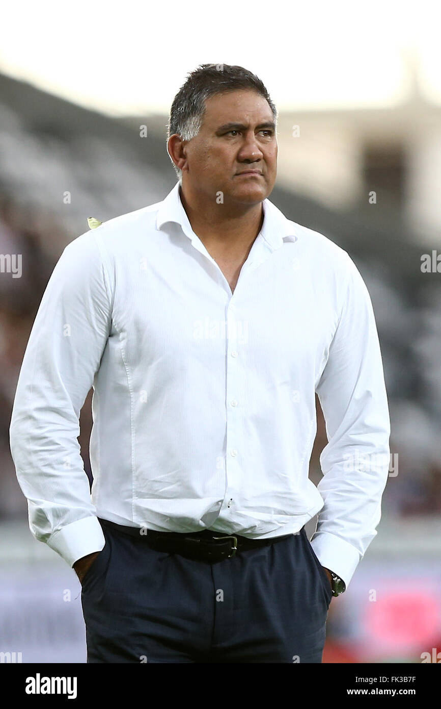 Dunedin, New Zealand. 05th Mar, 2016. Jamie Joseph coach of the ...