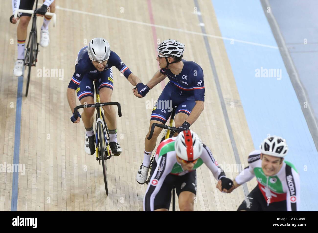 Lee Valley Velo Centre, London UK. 06th Mar, 2016. UCI Track Cycling ...