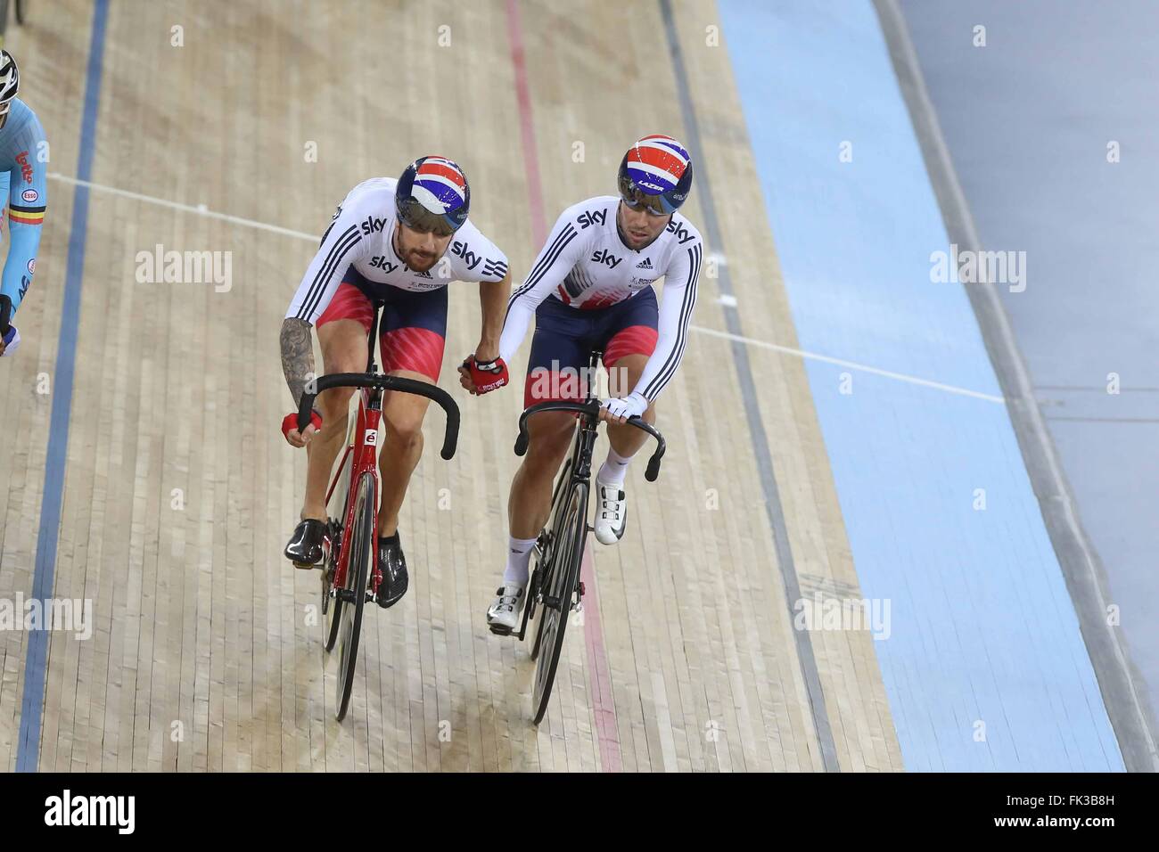 Lee Valley Velo Centre, London UK. 06th Mar, 2016. UCI Track Cycling ...