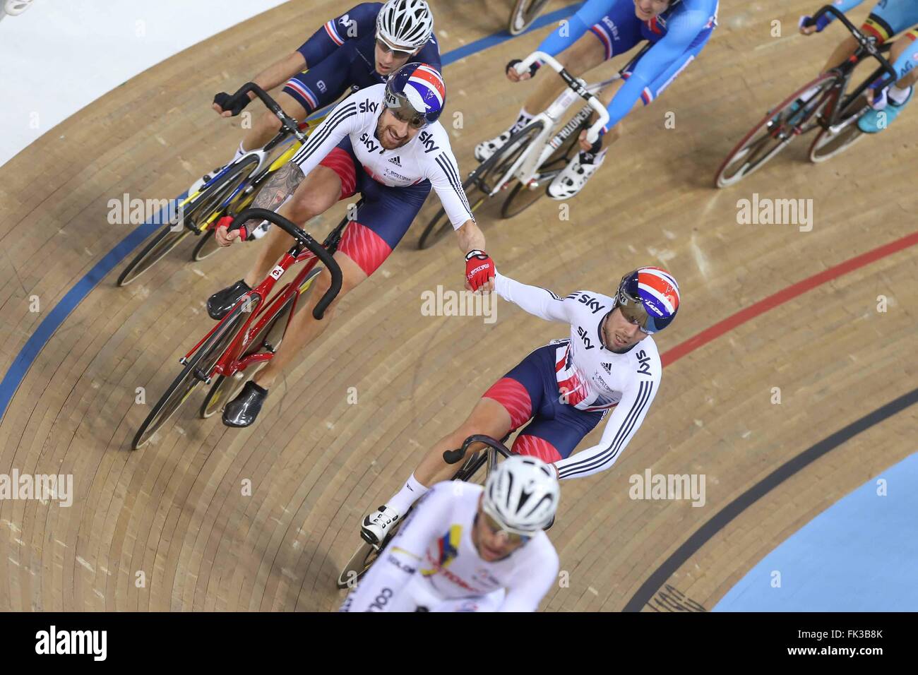 Lee Valley Velo Centre, London UK. 06th Mar, 2016. UCI Track Cycling ...
