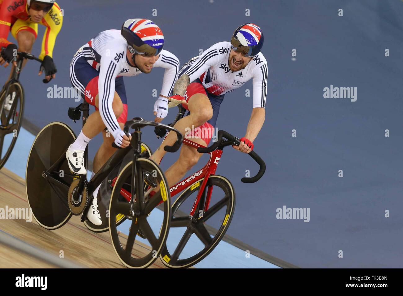 Lee Valley Velo Centre, London UK. 06th Mar, 2016. UCI Track Cycling ...