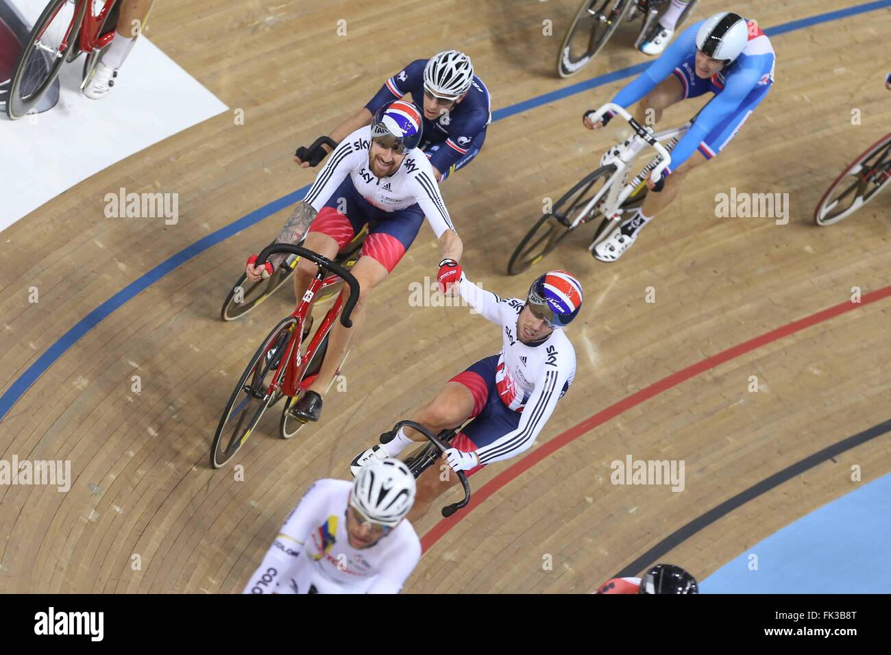Lee Valley Velo Centre, London UK. 06th Mar, 2016. UCI Track Cycling ...