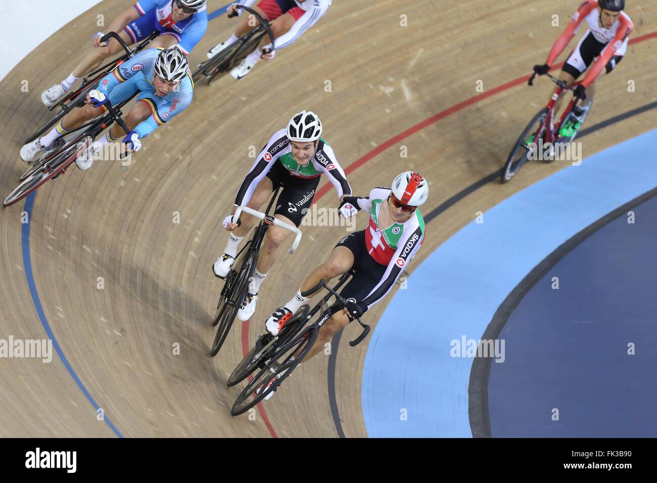 Lee Valley Velo Centre, London UK. 06th Mar, 2016. UCI Track Cycling ...
