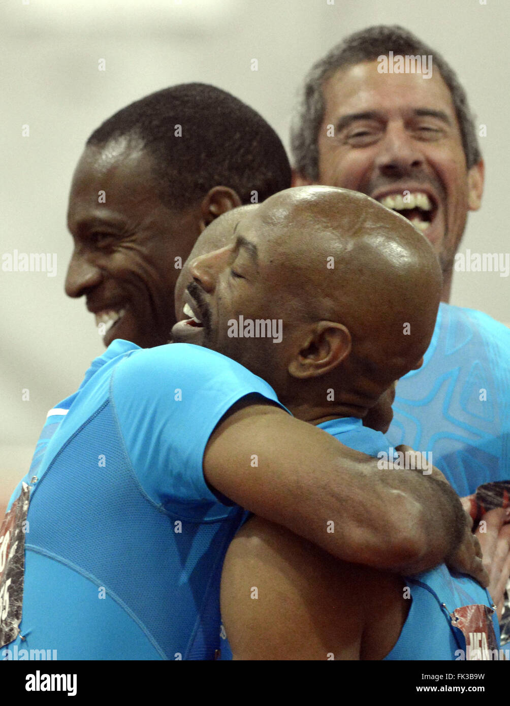 Usa. 6th Mar, 2016. SPORTS -- After winning a world record in the Men's ...