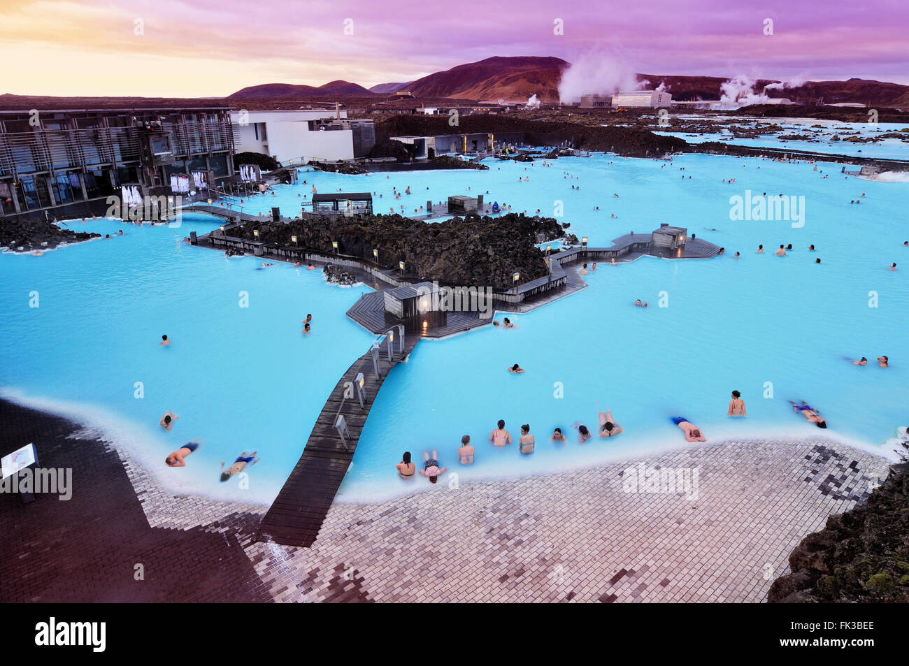 Blue lagoon natural geothermal spa hi-res stock photography and images ...