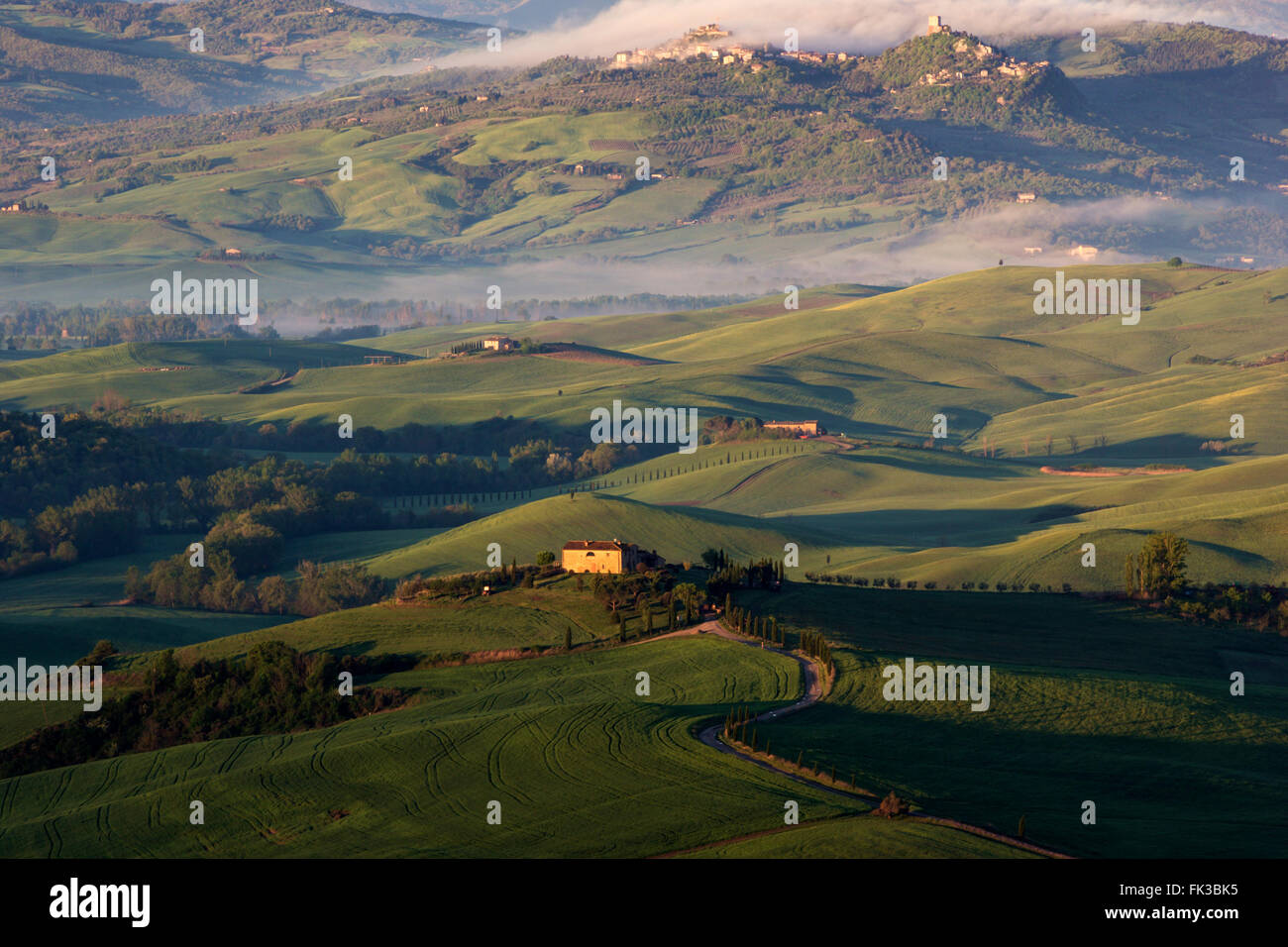 View on beautiful Tuscany in Italy Stock Photo - Alamy